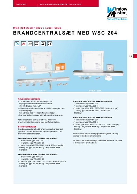 Produktblad - WindowMaster