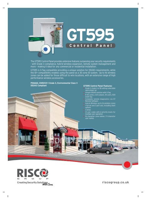 Gardtec 595 Control Panel + Family - British Security Technologies