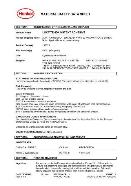 loctite 430 instant adhesive - All Fasteners