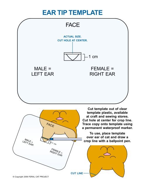 EAR TIP TEMPLATE - Feral Cat Project