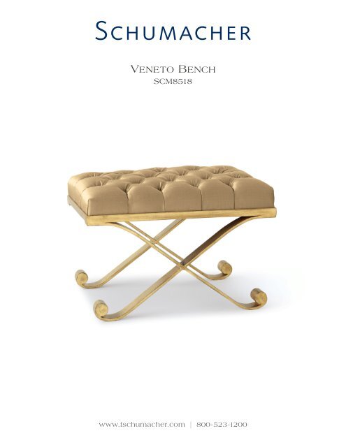 Veneto bench - Schumacher