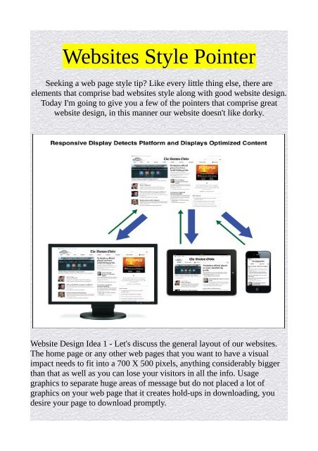 Websites Style Pointer