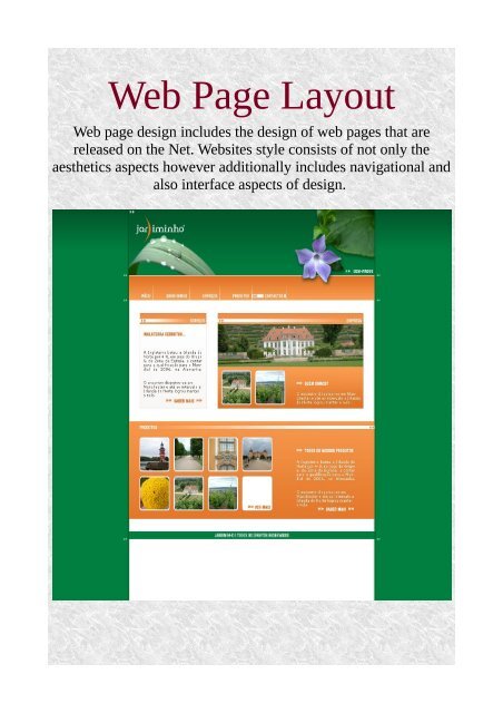 Web Page Layout
