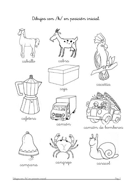 Dibujos con /k - educastur.princast
