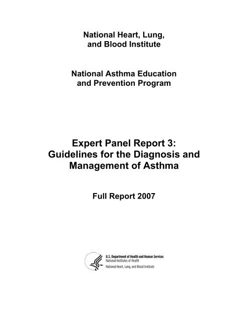 Expert Panel Report 3 Guidelines For The Diagnosis And Sygdoms