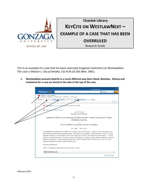 KEYCITE ON WESTLAWNEXT â EXAMPLE OF A CASE THAT HAS ...