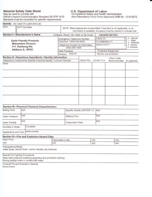 Oxo Brite MSDS - GreenCupboards