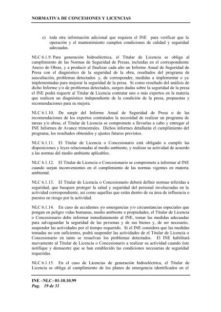 NORMATIVA DE CONCESIONES