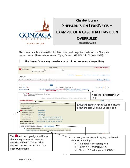 EXAMPLE OF A CASE THAT HAS BEEN OVERRULED