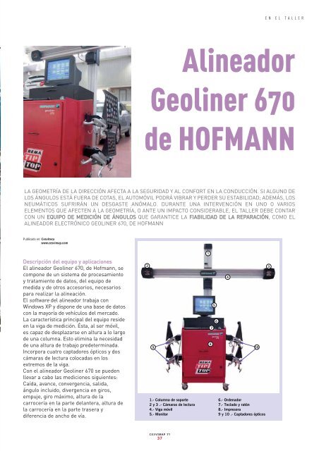 Alineador Geoliner 670 de HOFMANN - Revista Cesvimap