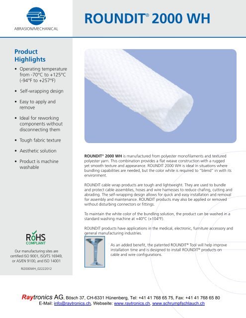 ROUNDIT® 2000 WH - Raytronics AG