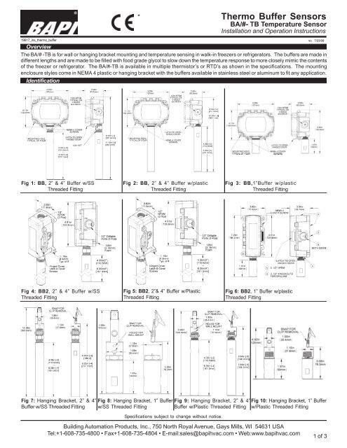 Thermo Buffer Sensors - BAPI