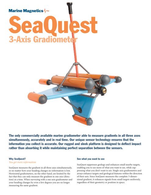 SeaQuest 3-Axis Gradiometer - Marine Magnetics