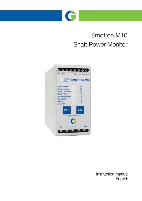 Emotron M10 Shaft Power Monitor