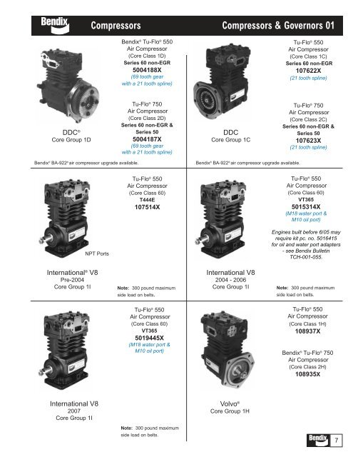 Bendix Air Compressor Catalog - Catalog Library