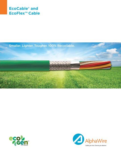 EcoCableÂ® and EcoFlexâ ¢ Cable - Anixter Components