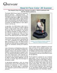 Model 3030 Color 3D Scanhead - Cyberware