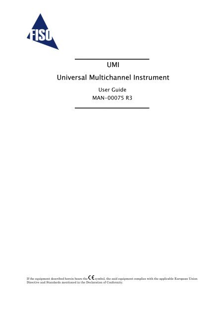 UMI Universal Multichannel Instrument - FISO Technologies, Inc.