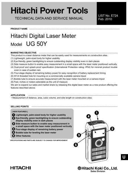 Hitachi Digital Laser Meter - coBuilder