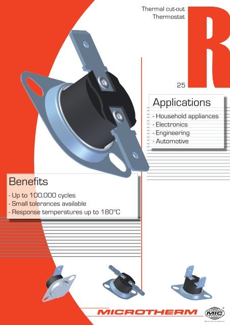 Technical data Standard types - Microtherm