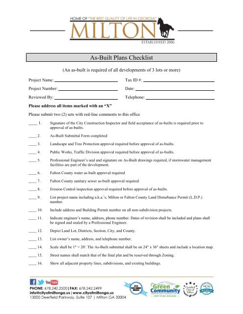 Engineers seal on as built drawing - hrlsa