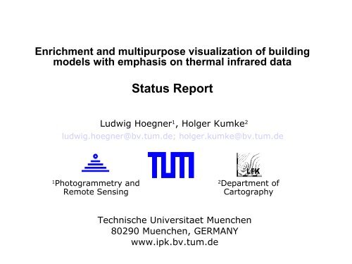 Enrichment and multipurpose visualization of building models ... - TUM