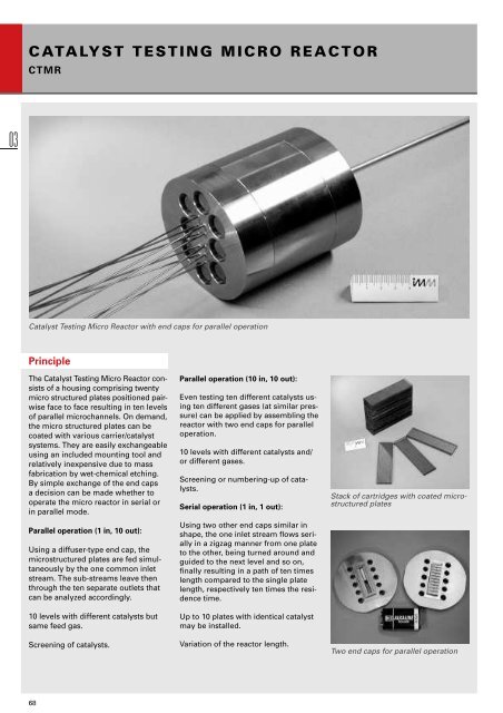 CATALYST TESTING MICRO REACTOR
