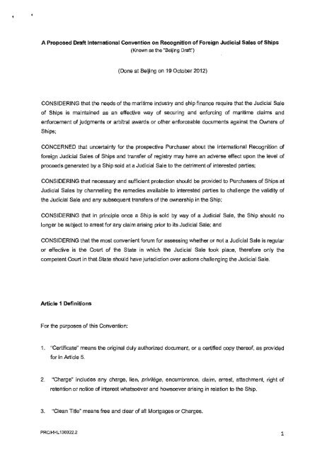 Beijing Draft Final Version - Comite Maritime International