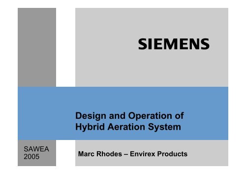 Design and Operation of Hybrid Aeration System Design and Operation of Hybrid Aeration System
