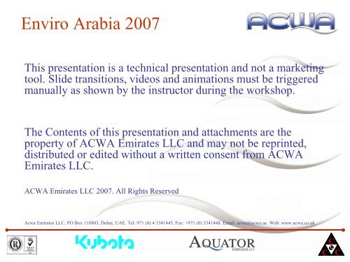 Membrane Biological Reactor Design, Operations and Maintenance