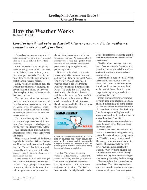 How the Weather Works