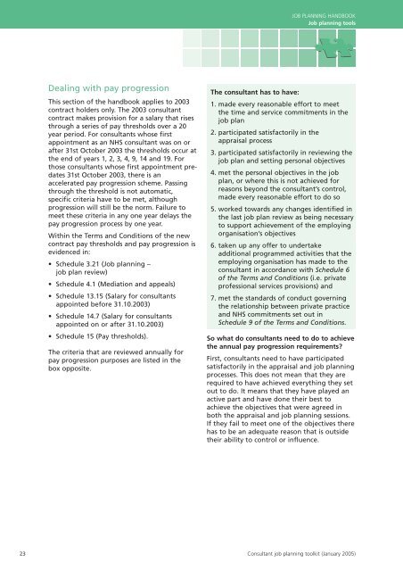 Dealing with pay progression - NHS Employers