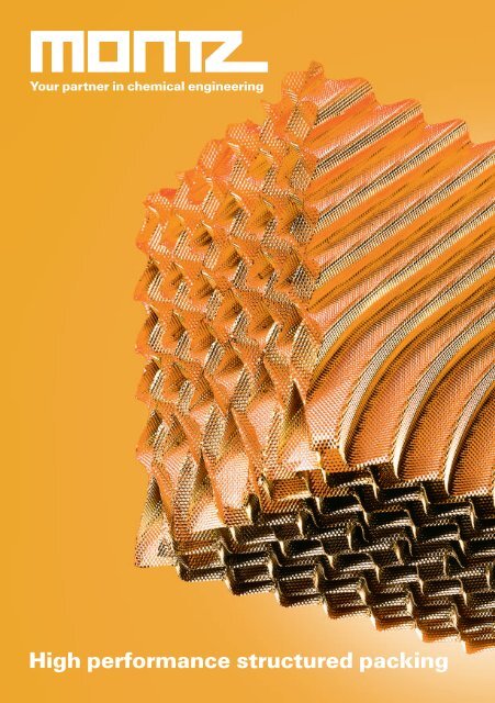 Montz - High performance structured packing - Julius Montz GmbH