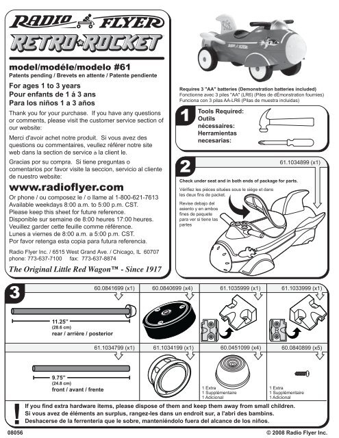 61 Retro Rocket - Radio Flyer