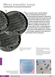 Montz - High performance structured packing - Julius Montz GmbH
