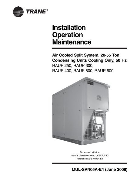 Installation Operation Maintenance