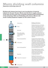 Dividing wall columns