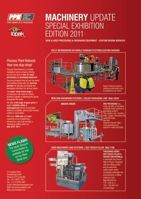 MACHINERY UPDATE - Process Plant Network
