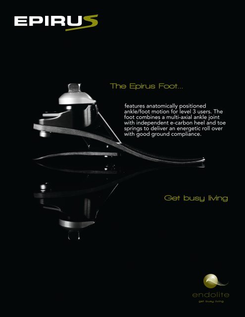 The Epirus Foot... Get busy living