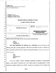Subpoena Duces Tecum for Business Records - the Clark County ...