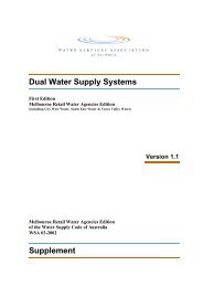 The New MRWA Edition of the WSAA Water Supply Code