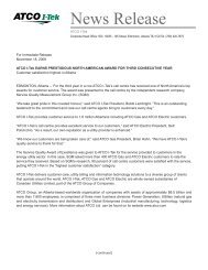 Meter Area Specifications - ATCO Gas