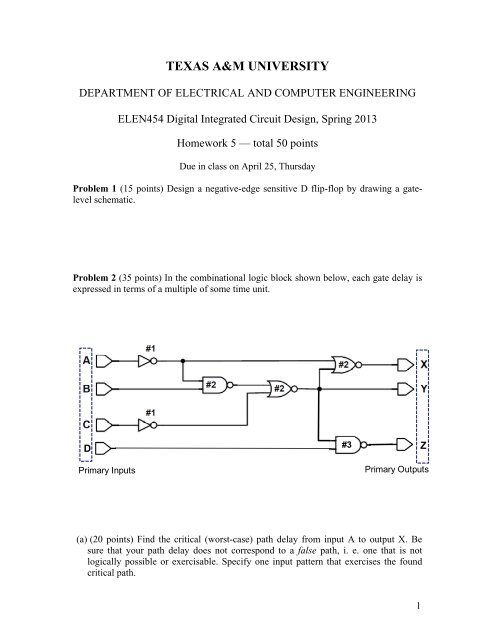 Homework 5 - Computer Engineering & Systems Group - Texas ...