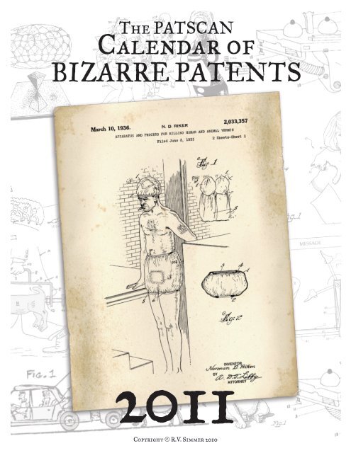 Bizarre Patents Calendar for 2011 - patscan