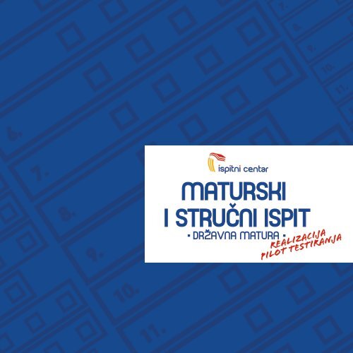 maturski i struÄ ni ispit - ICCG