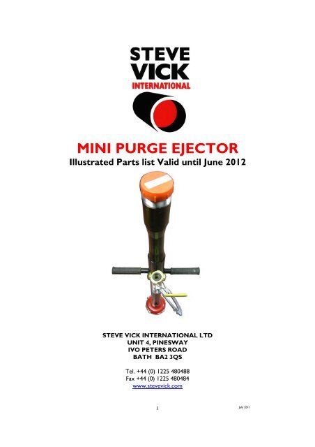 MINI PURGE EJECTOR - Steve Vick International