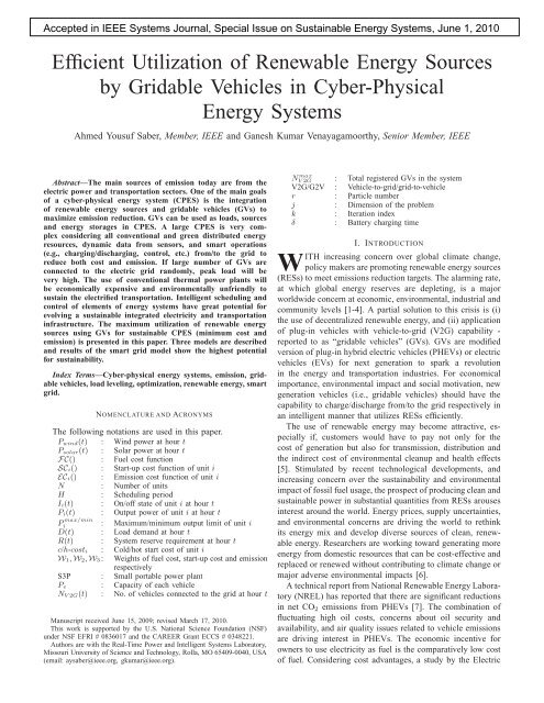 Efficient Utilization of Renewable Energy Sources by Gridable ... - rtpis