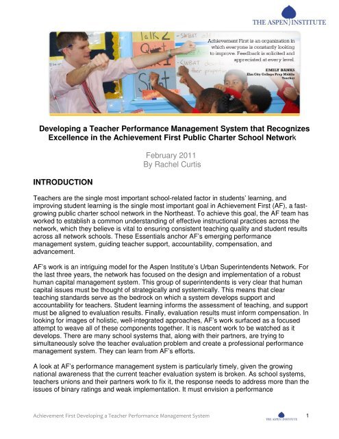 Developing a Teacher Performance Management System ... - TNTP