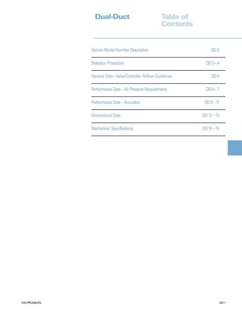 VariTrane All-Products Catalog - Dual-duct Units