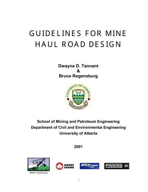 guidelines for mine haul road design - Surface Mining Association ...
